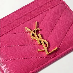 Yves Saint Laurent | Accessories | Ysl Monogrammed Textured Leather ...